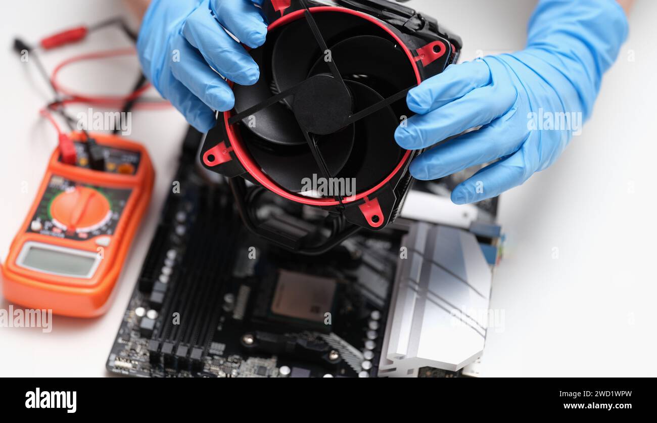 Cleaning and repairing personal computer and replacing or installing ...