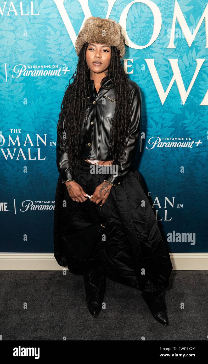 New York, USA. 17th Jan, 2024. Brittany Byrd attends the premiere of ...