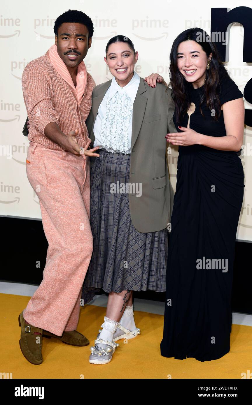 Donald Glover, Francesca Sloane und Maya Erskine bei der Premiere der ...
