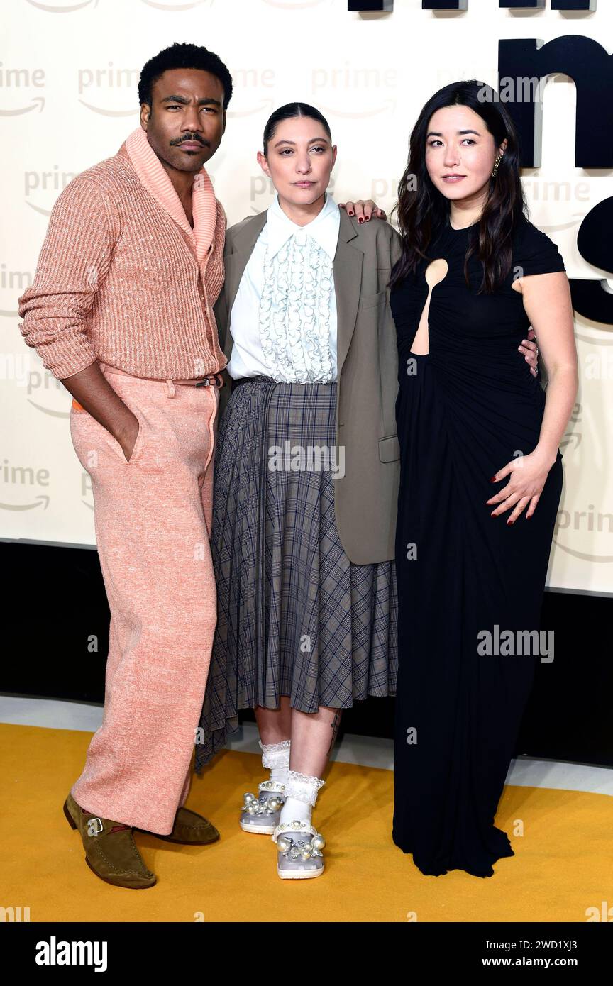 Donald Glover, Francesca Sloane und Maya Erskine bei der Premiere der ...