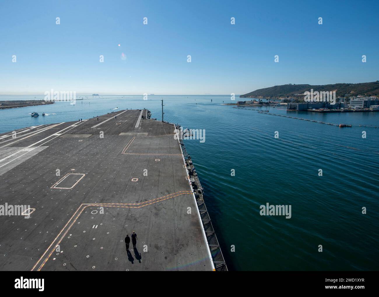 The Aircraft Carrier Uss Theodore Roosevelt Leaves Its Homeport Of San