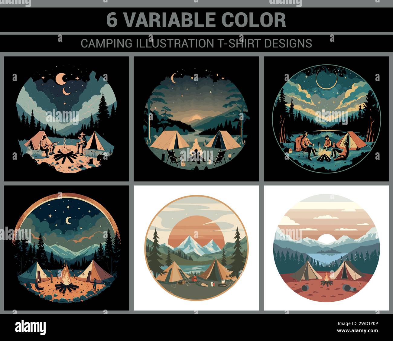 Camping T shirt design Stock Vector Image & Art - Alamy