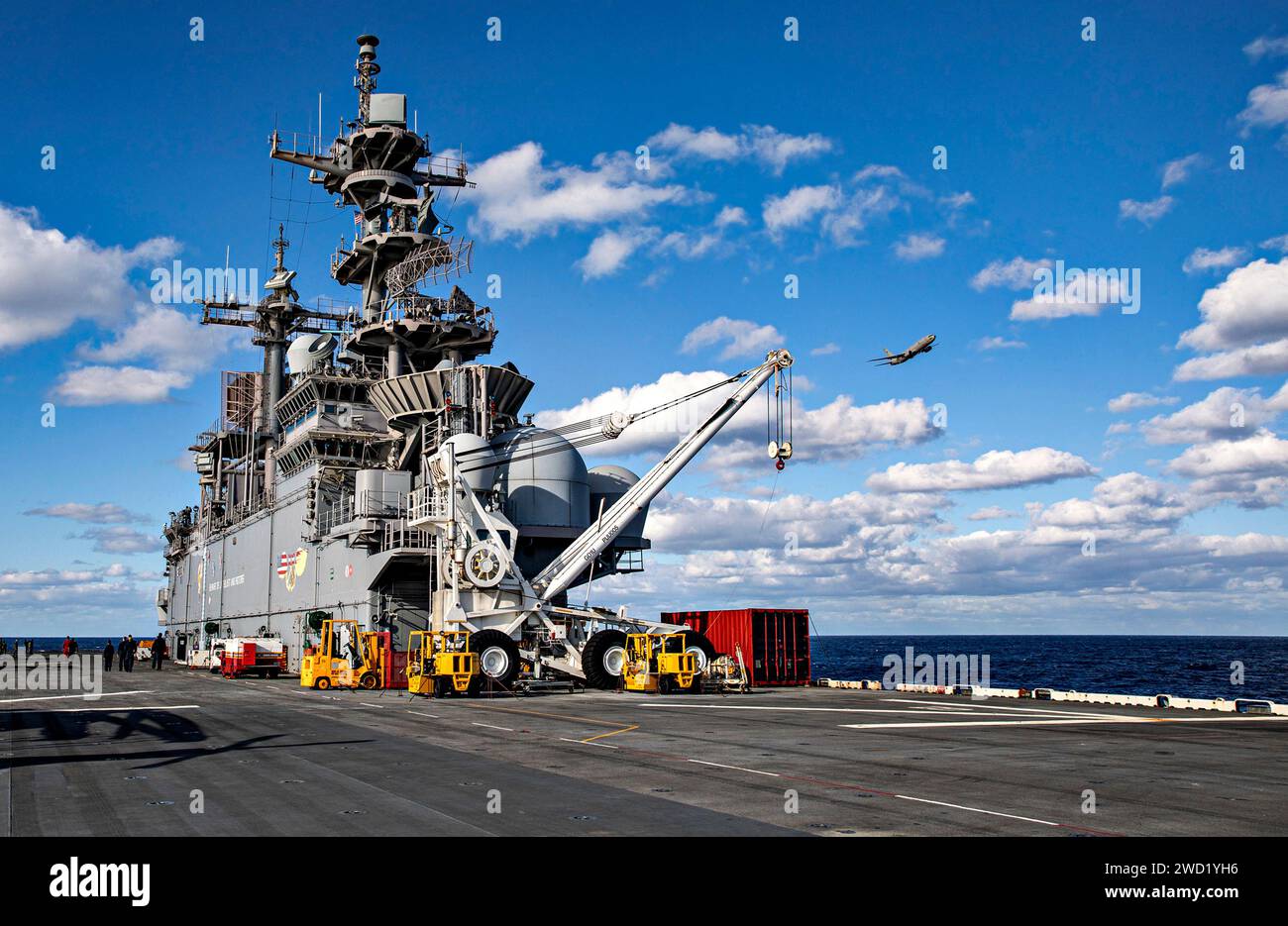 A P-8A Poseidon multi-mission maritime aircraft flies past the ...