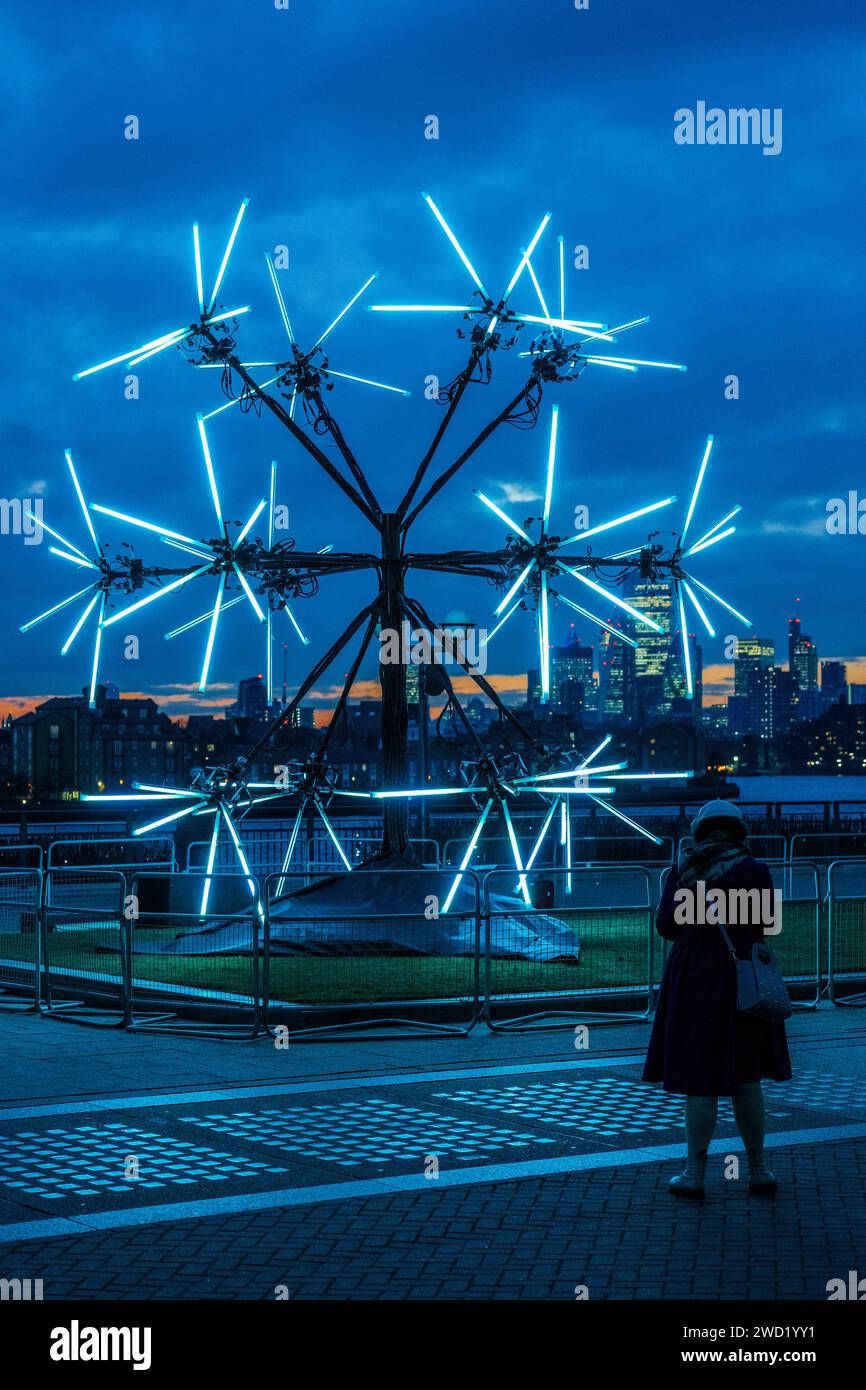 London, UK. 17th Jan, 2024. Neuron by Juan Fuentes (Spain), on the ...