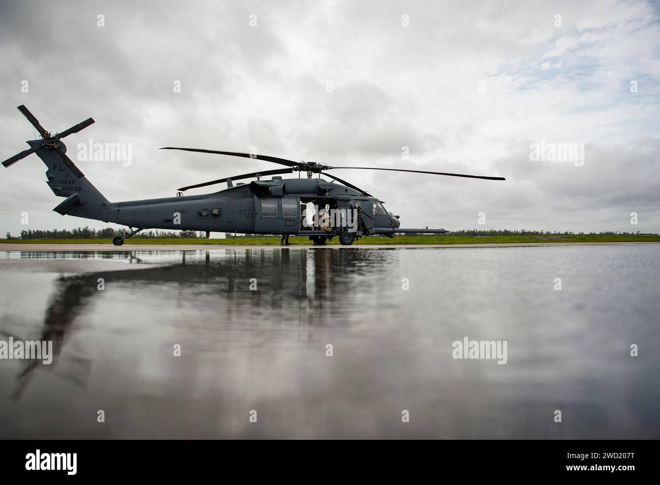 An HH-60G Pave Hawk helicopter is prepared for flight Stock Photo - Alamy