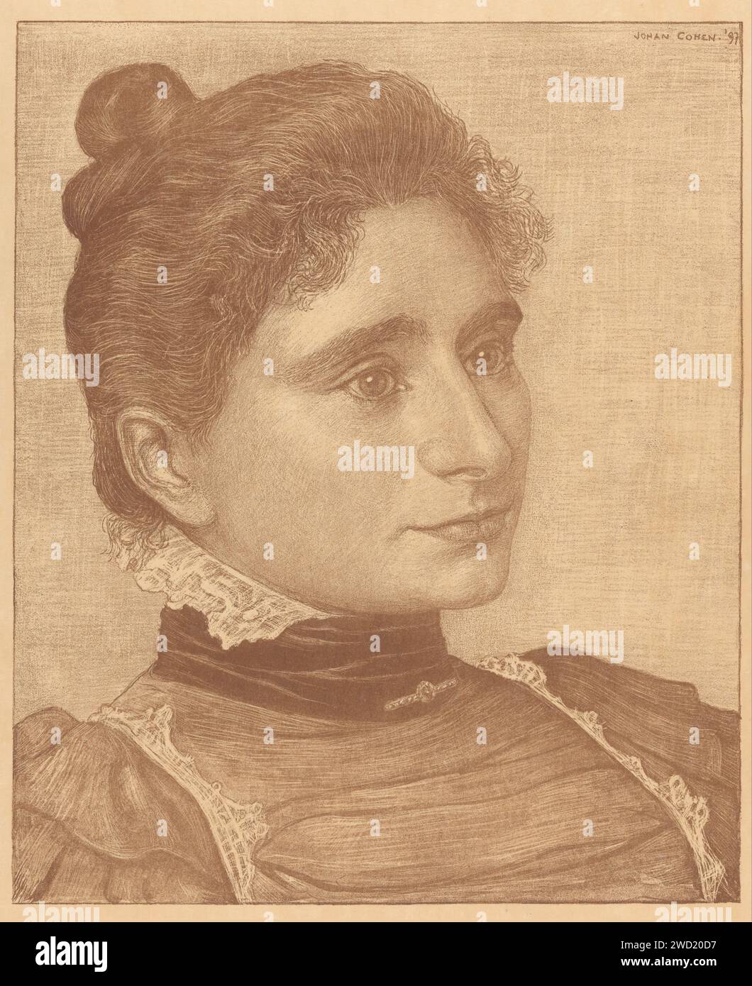 Portrait of Meta Cohen Gosschalk, Johan Henri Gustaaf Cohen Gosschalk ...