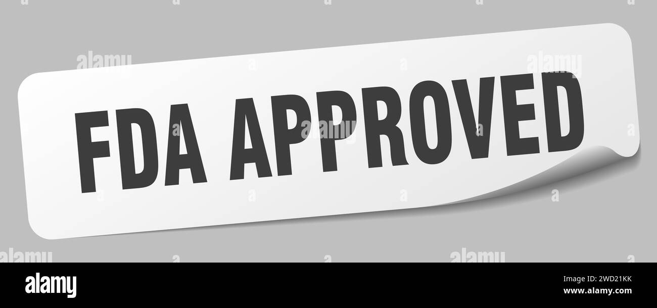 Fda approved white sticker hi-res stock photography and images - Alamy