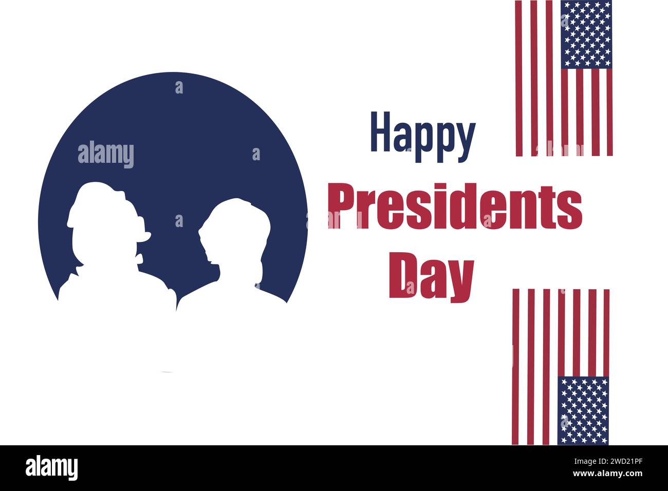 Happy Presidents day of America. Washingtons Birthday. Federal holiday ...