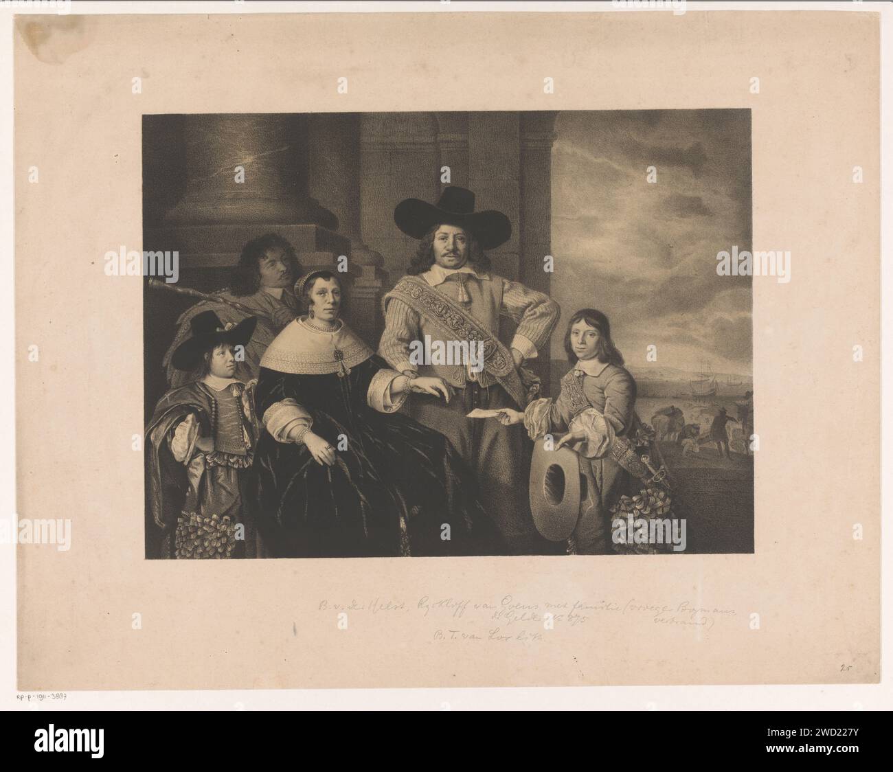 Group portrait of the Van Goens family, Bernardus Theodorus van Loo ...