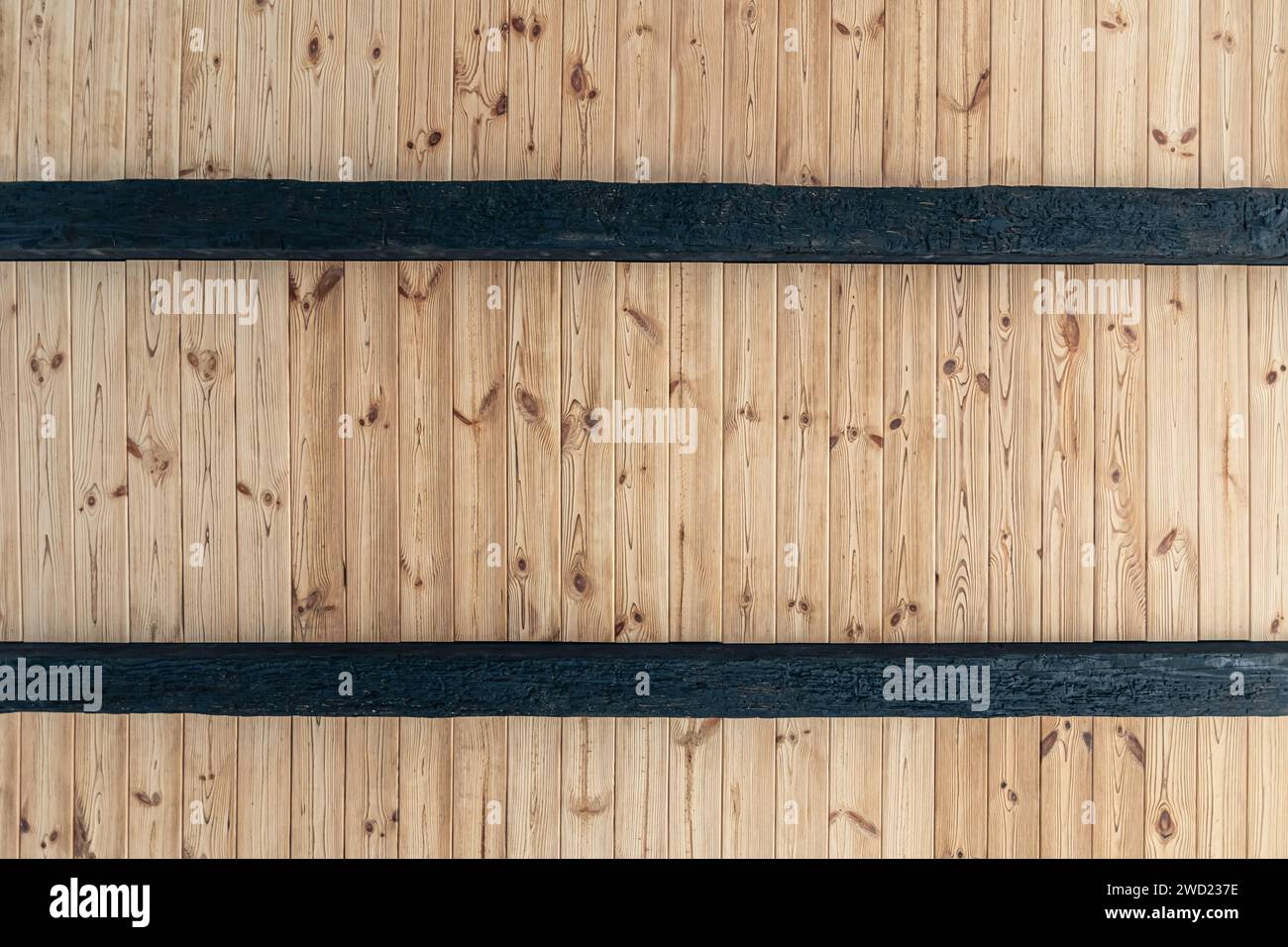 Texture of a wooden ceiling made of natural wood Stock Photo - Alamy