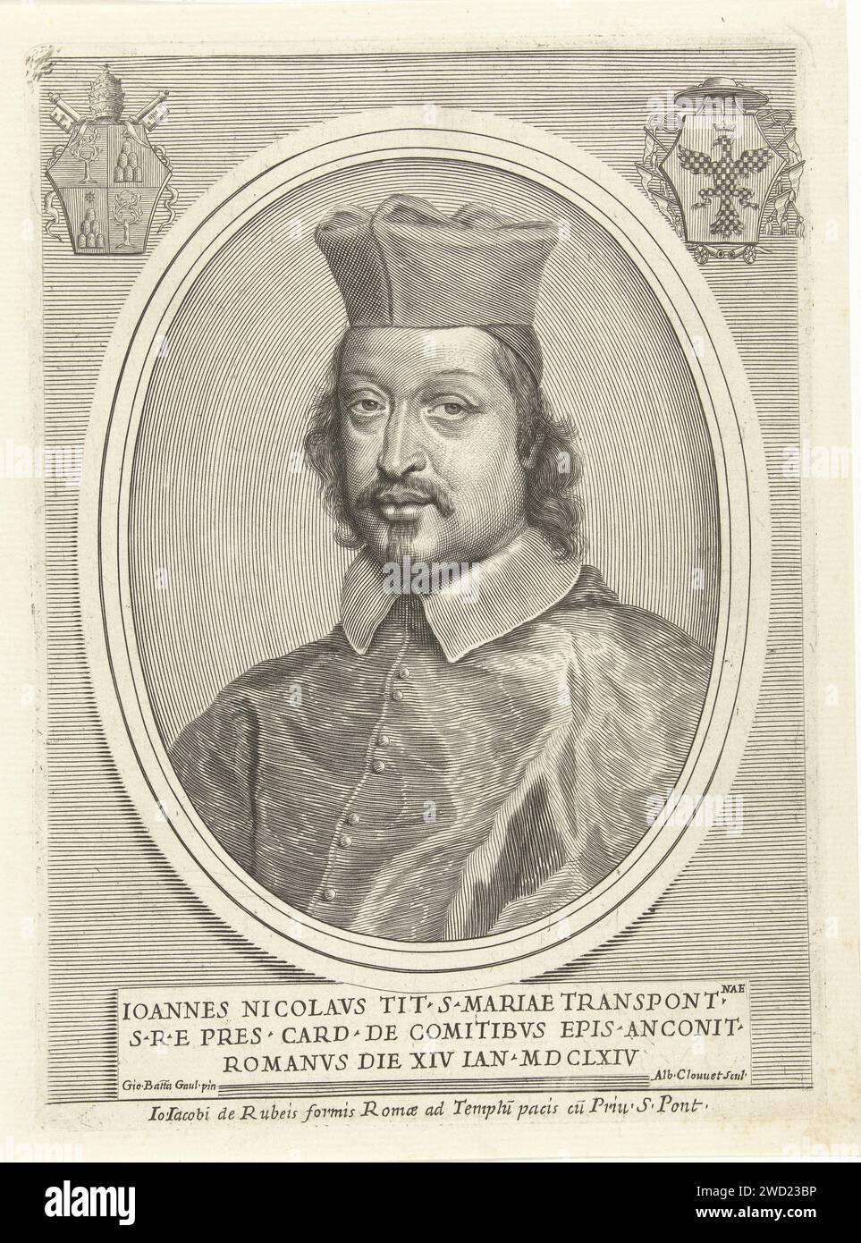 Borreto van Kardinual Giannicolosi Contits, Albitus Christian Battista ...