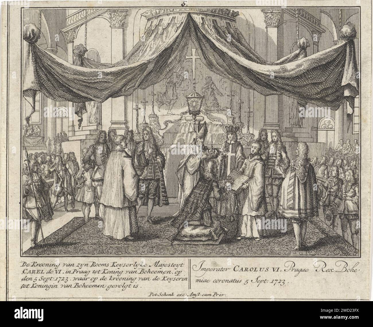 Corpent of Charles VI to King of Bohemen, Leonard Schenk, After Adolf ...