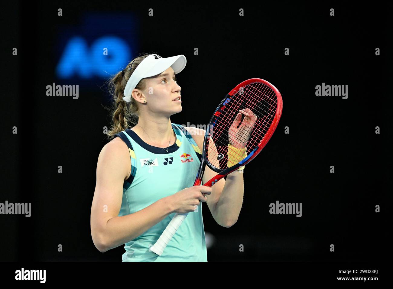 Melbourne, Australia. 18th Jan, 2024. Elena Rybakina of Kazakhstan ...