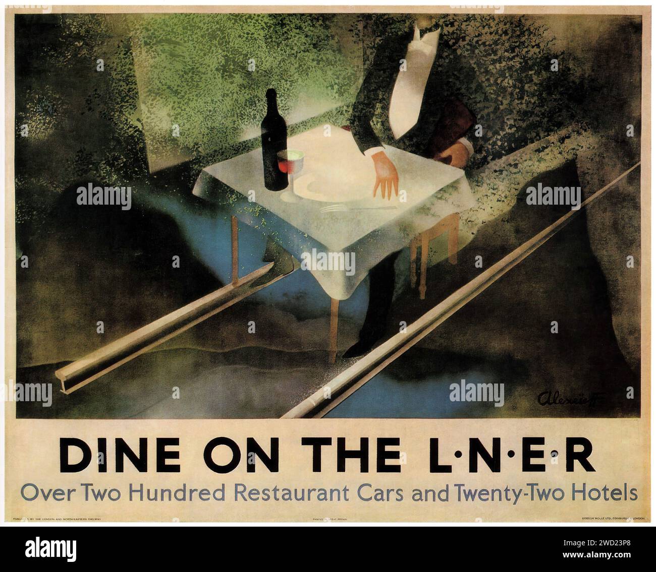 "DINE ON THE L'N'E'R" "Over Two Hundred Restaurant Cars and Twenty-Two ...