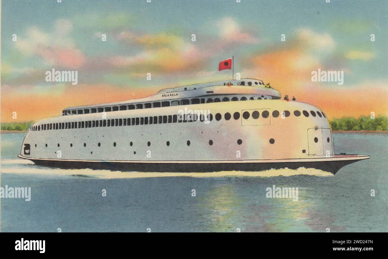 "Across PUGET SOUND Via BLACK BALL LINE" - A promotional brochure for ...