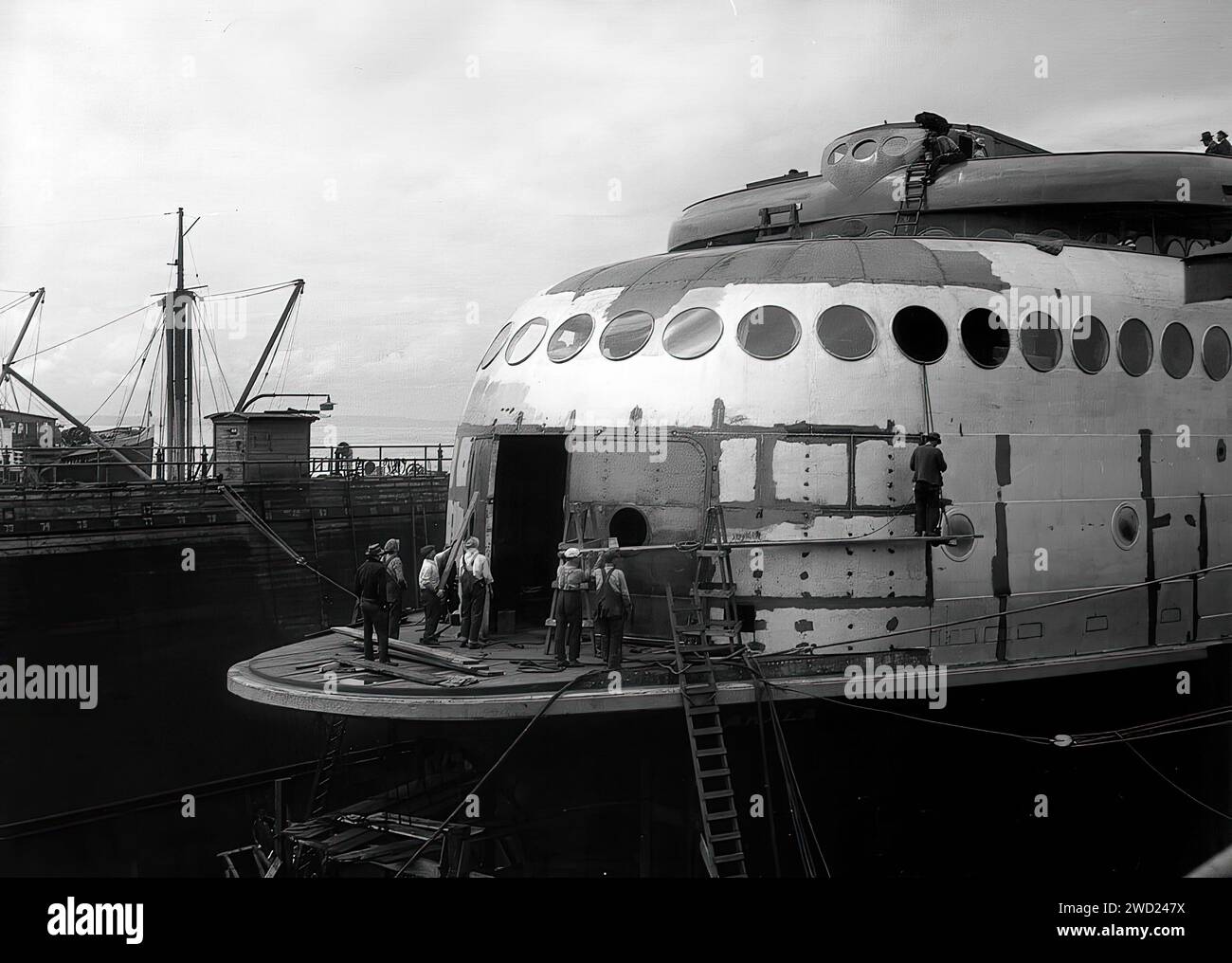 "Kalakala" - Image of the MV Kalakala, a notable ferry that operated in ...