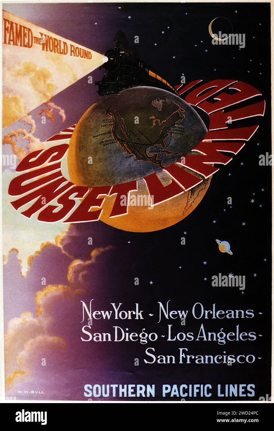 "FAMED THE WORLD ROUND Sunset Limited New York - New Orleans - San ...