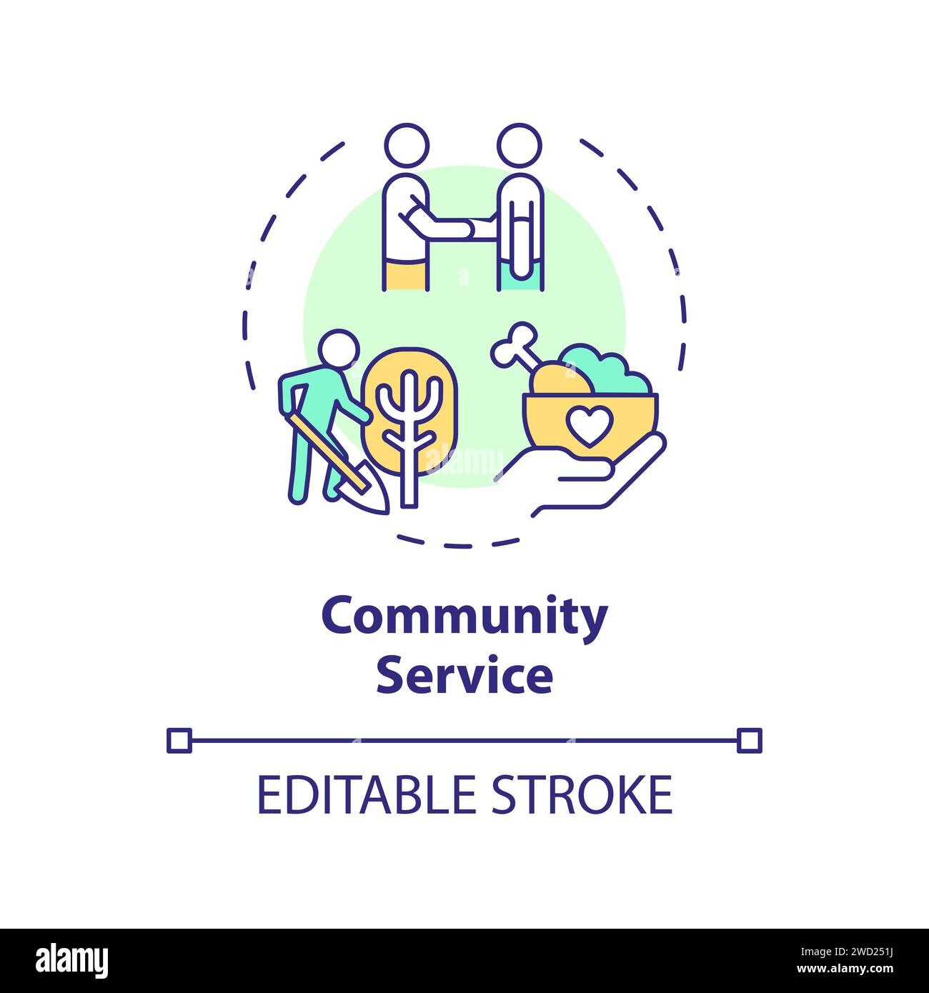 High school community service Stock Vector Images - Alamy