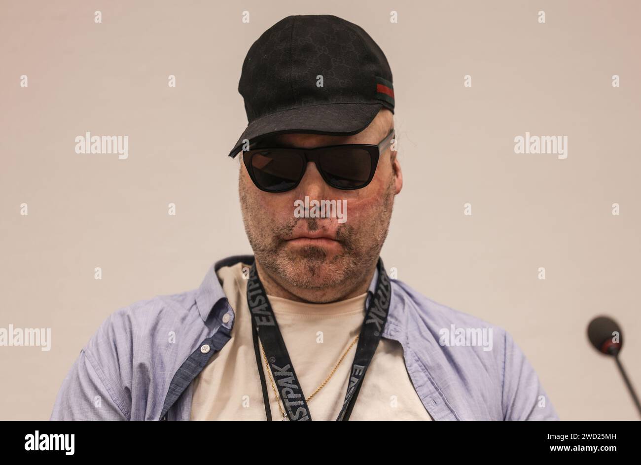 Cologne, Germany. 18th Jan, 2024. The accused Dr. Knarf (Niko Brenner ...