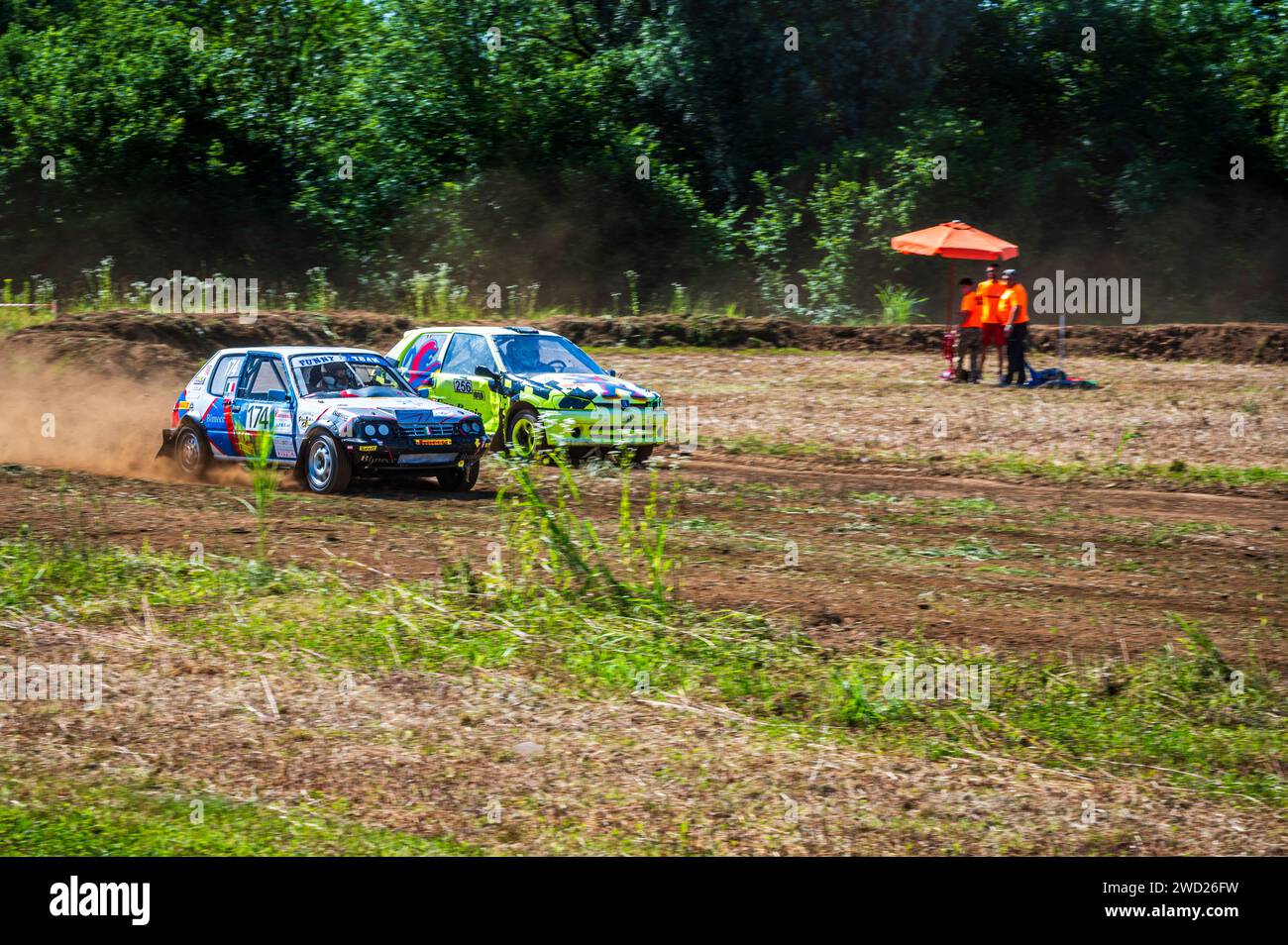 Autocross race. Racing emotions Stock Photo - Alamy
