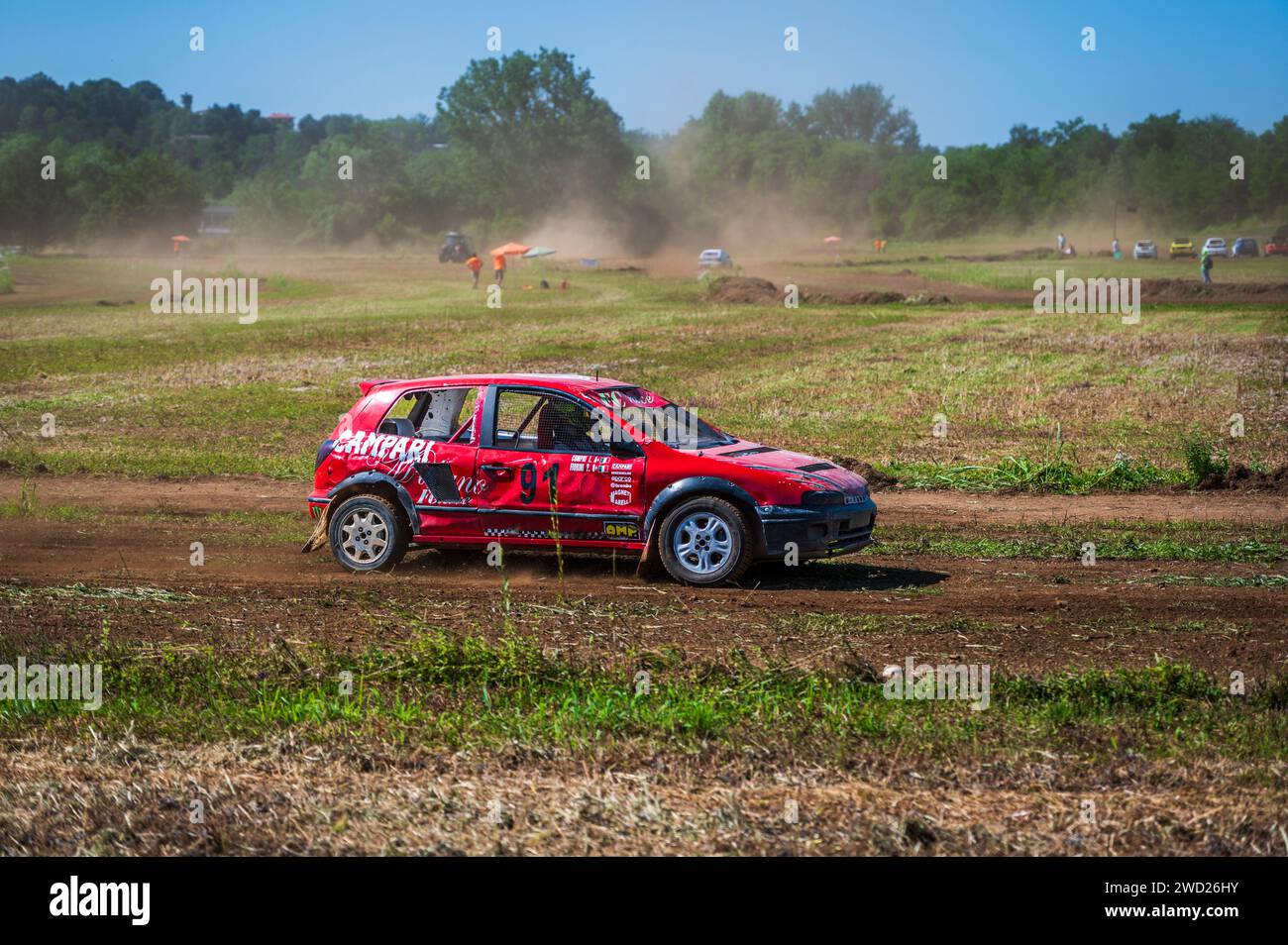 Autocross race. Racing emotions Stock Photo - Alamy
