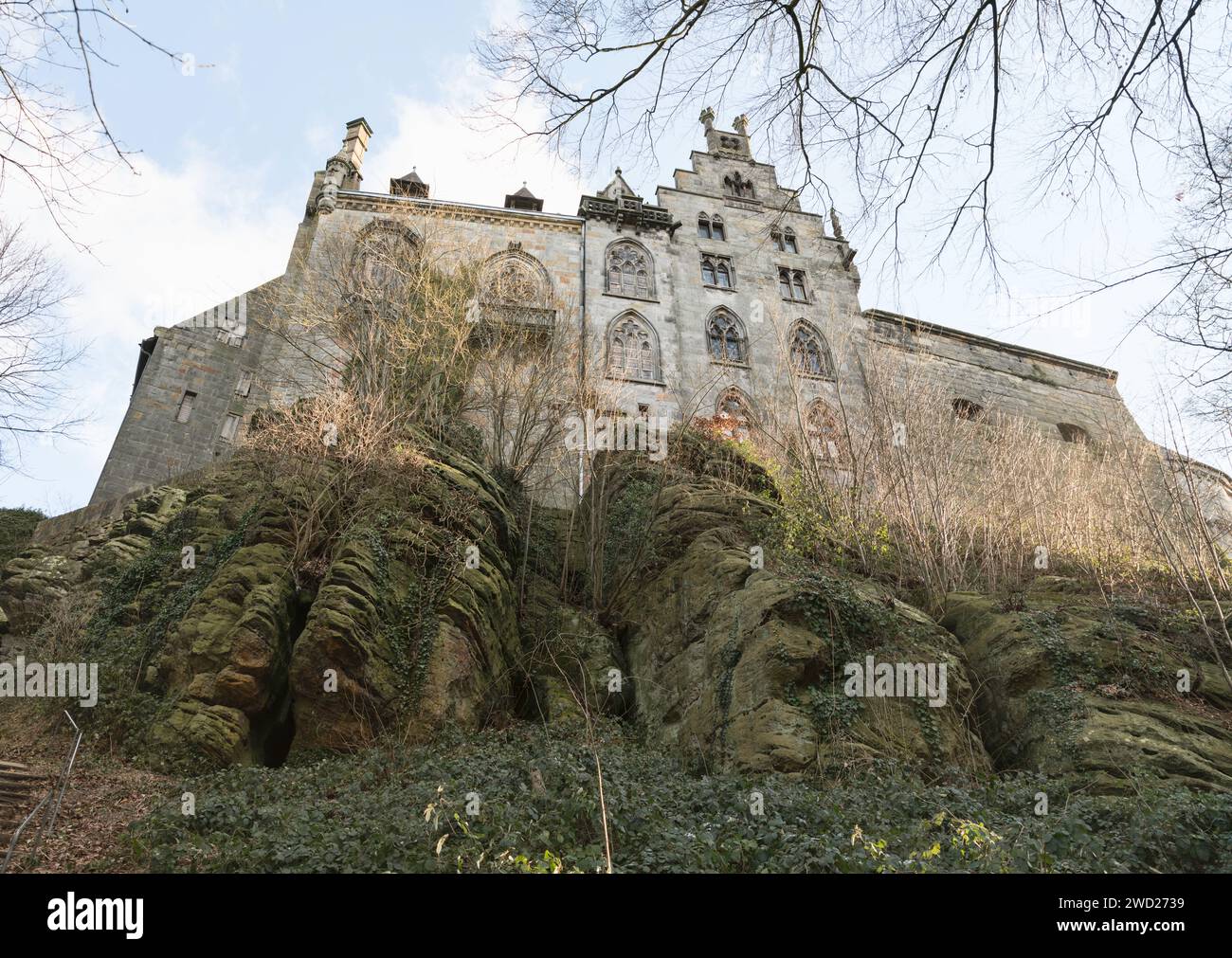 the sandstone castle building in bad bentheim in germany Stock Photo ...