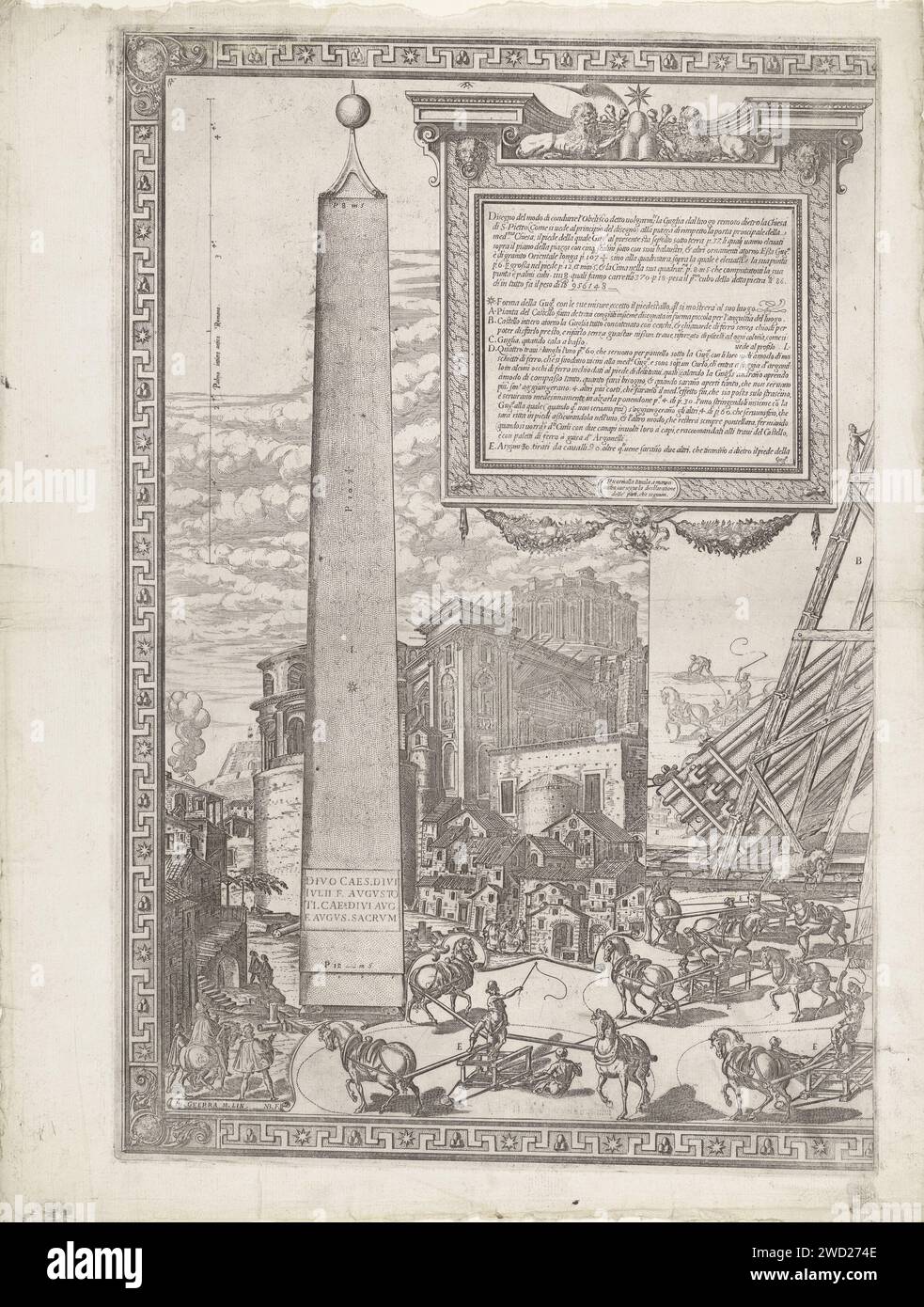 The establishment of the Obelisk on St. Pietersplein, Natal Bonifazio ...