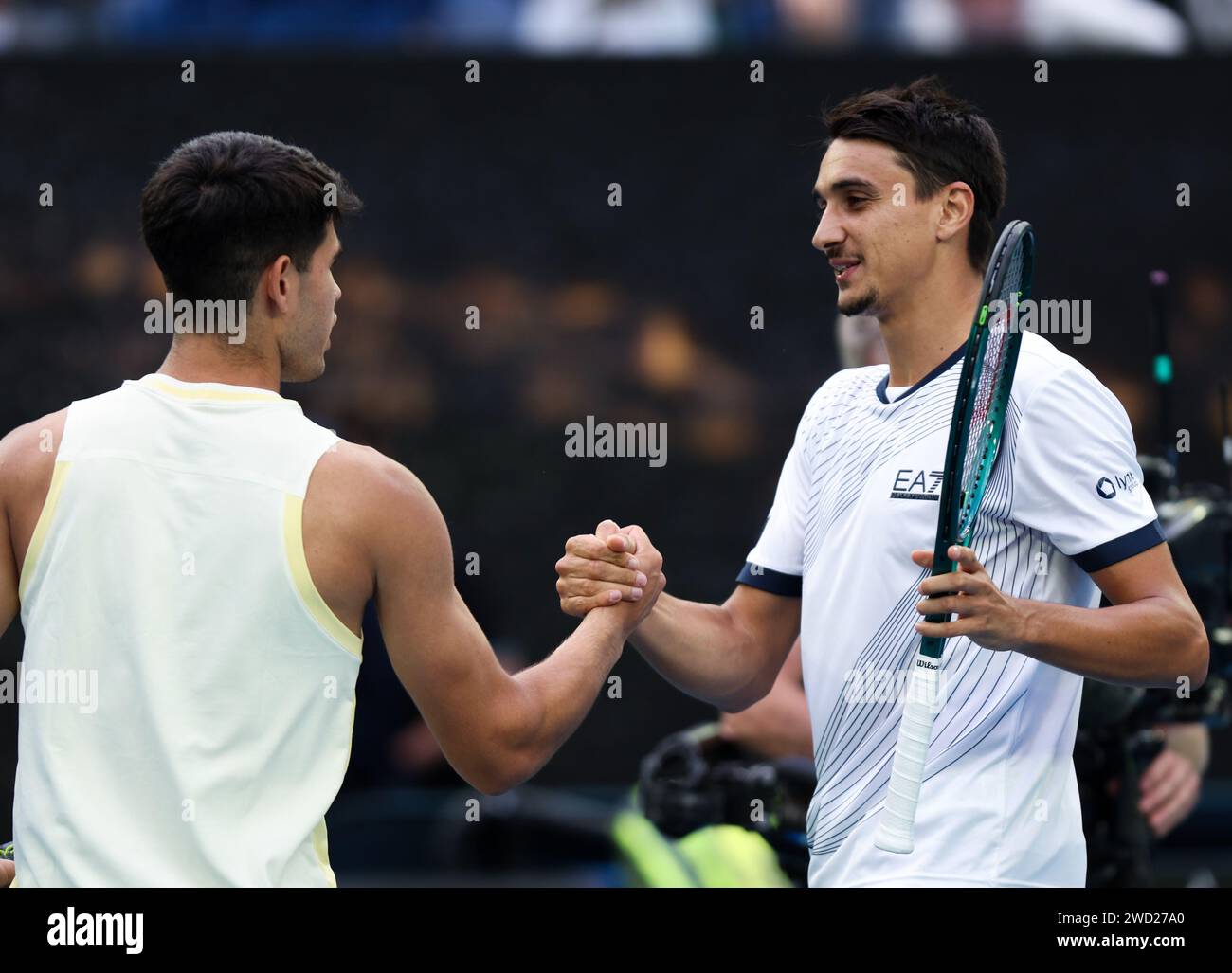 Alcaraz 2024 australian open sonego hi-res stock photography and images - Alamy