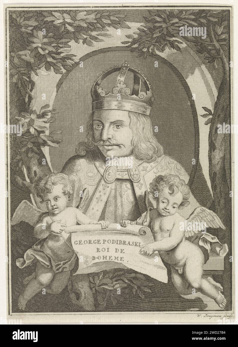 Portrait of George van Kunstadt and PodieBad, King of Bohemen, Wouter ...