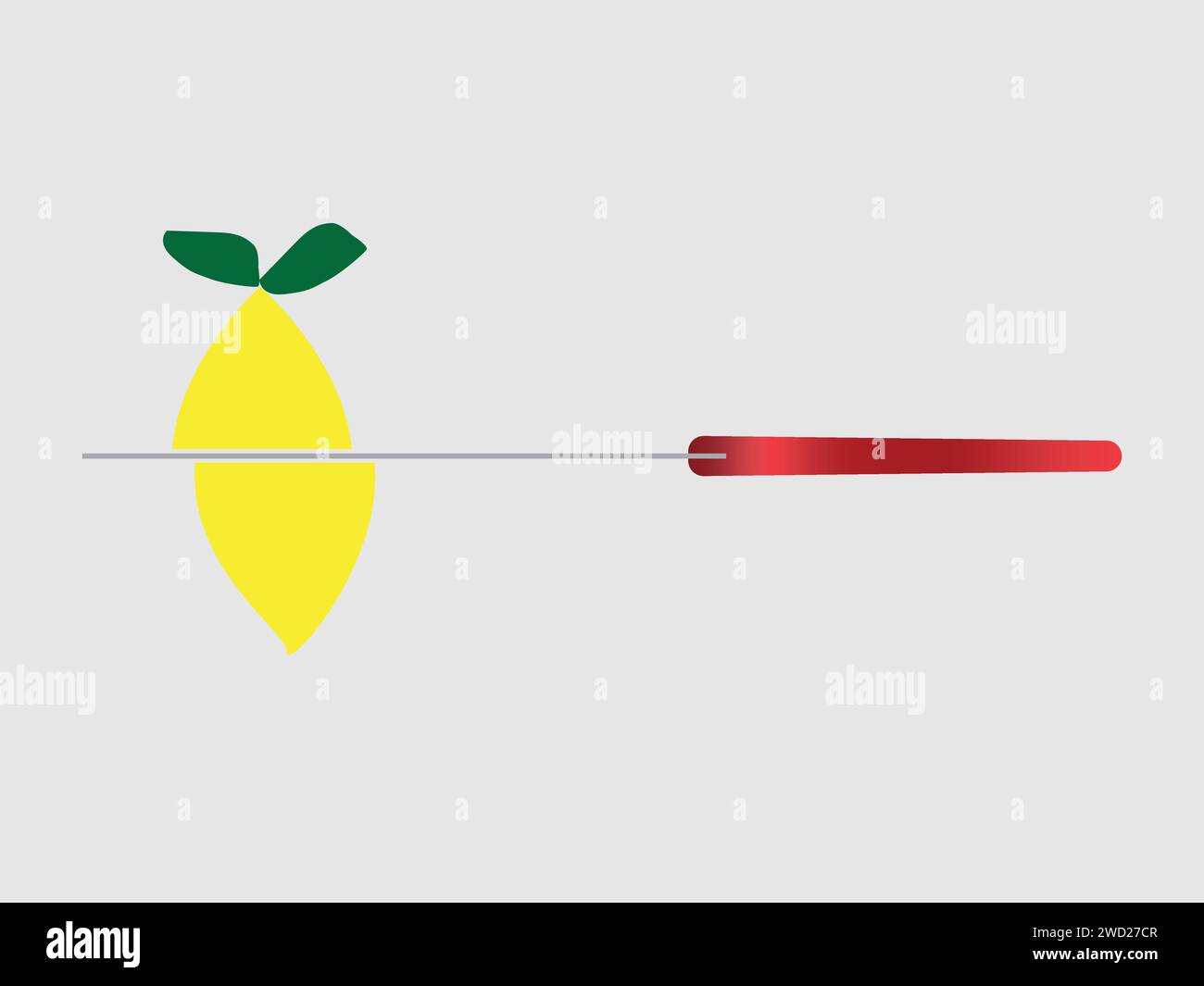 Cut lemon in half Stock Vector Images - Alamy