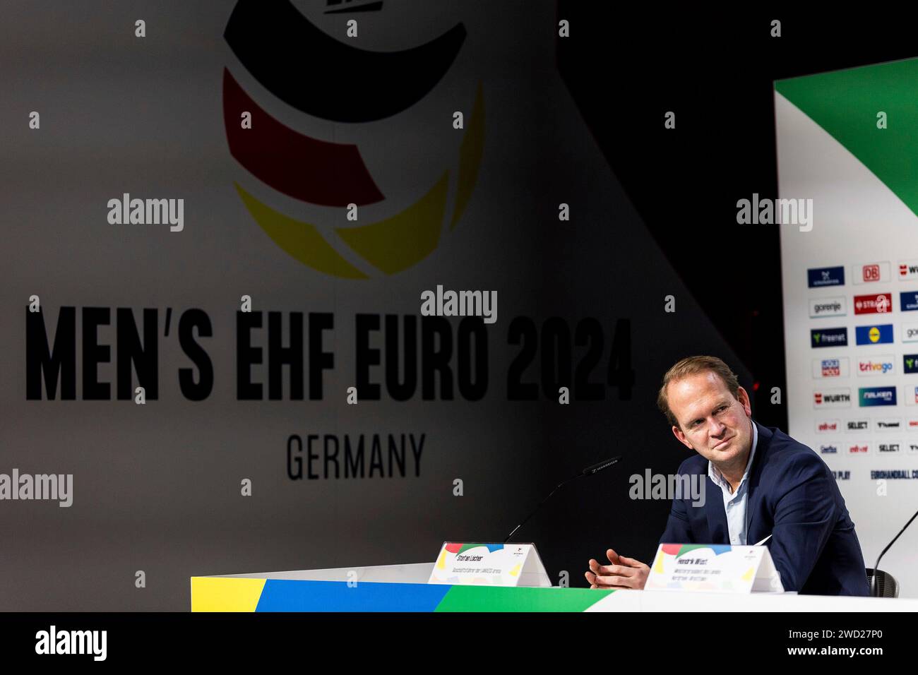 Stefan L?cher, Gesch?ftsf?hrer der LANXESS arena MEN?S EHF EURO 2024: Pressekonferenz mit Oberb ...