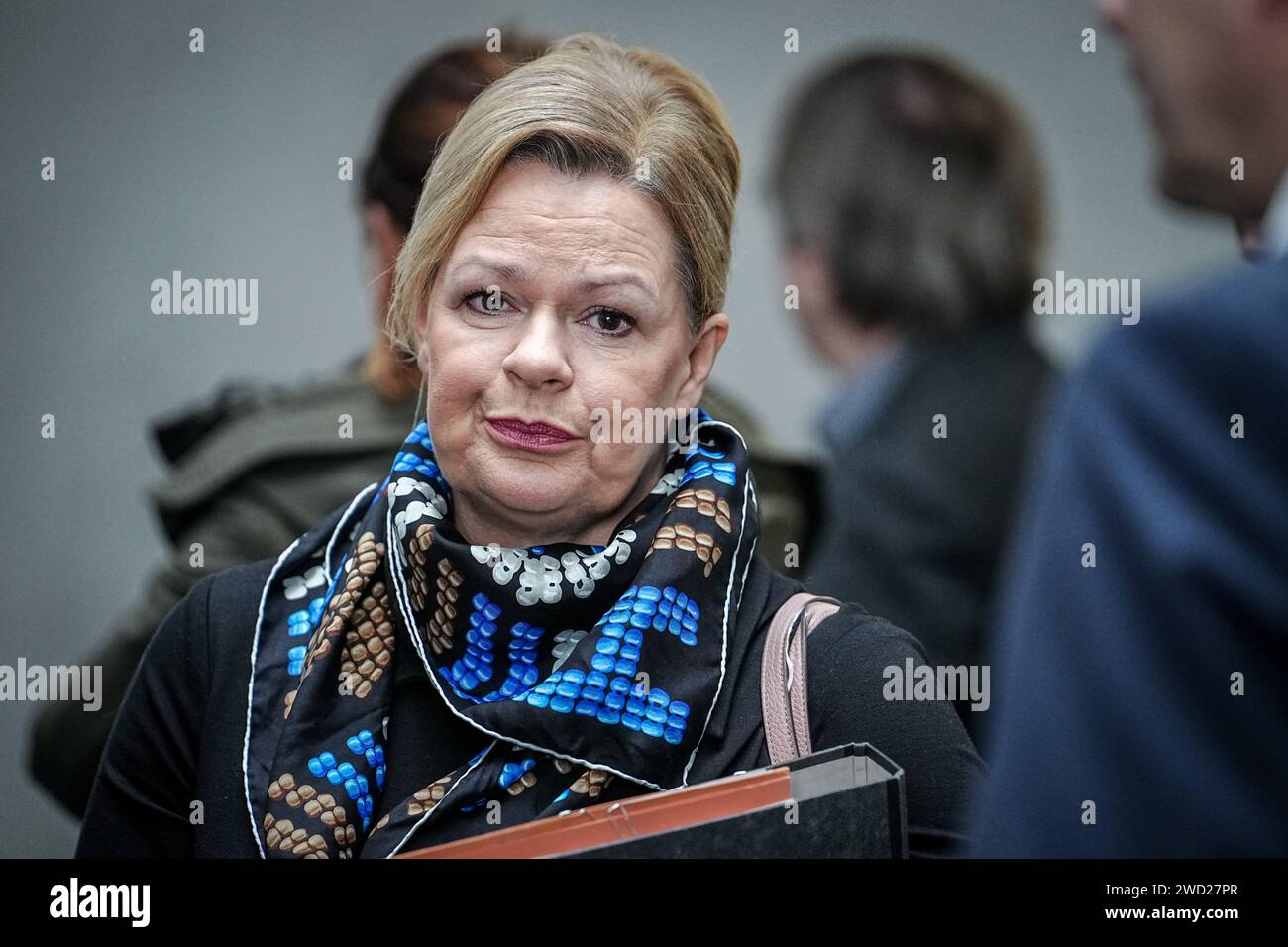 Berlin, Germany. 18th Jan, 2024. Nancy Faeser (SPD), Federal Minister ...
