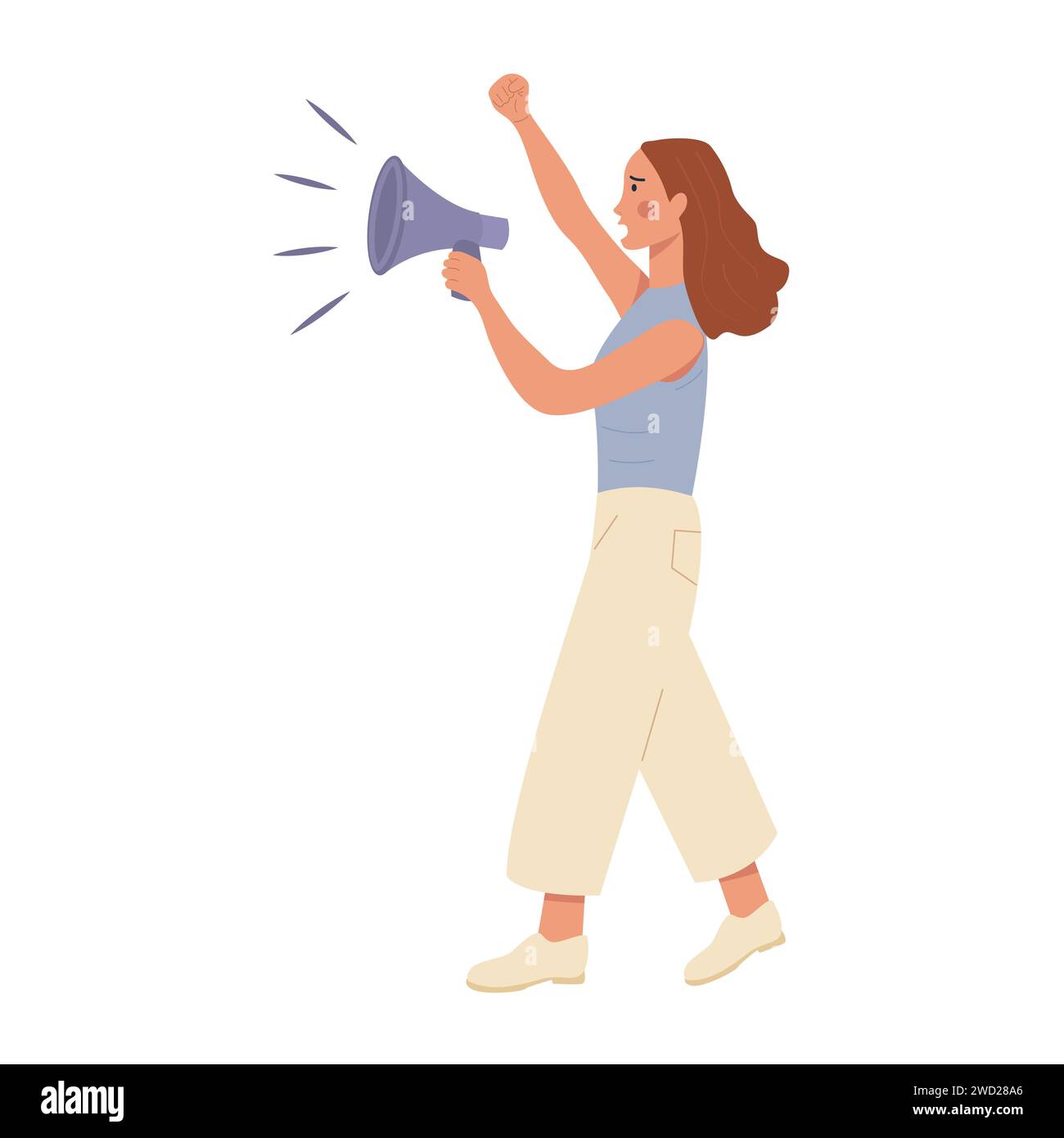 Climate change rally bullhorn Stock Vector Images - Alamy