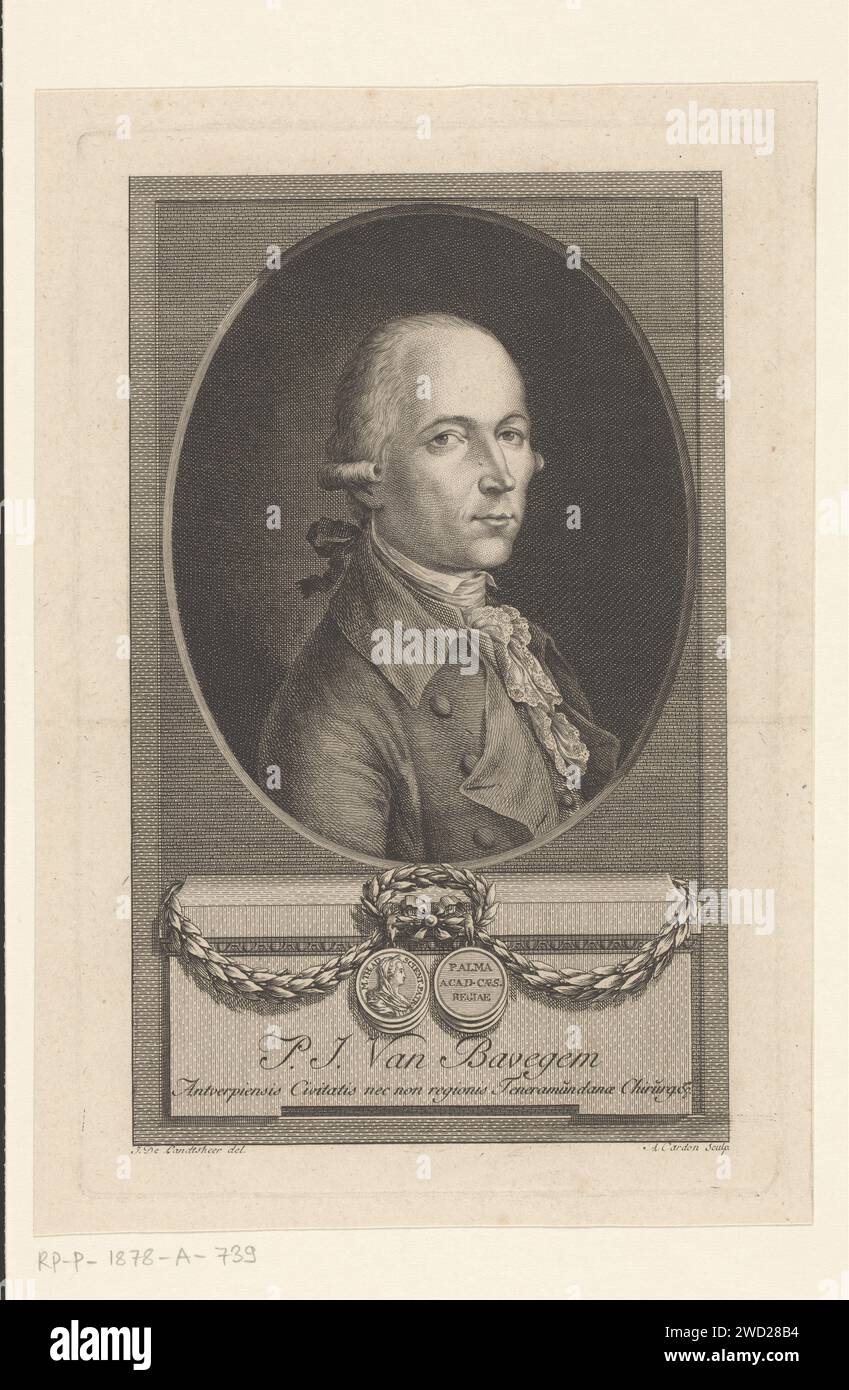 Portrait of Petrus Joannes Van Bavegem, Antoine Alexandre Joseph Cardon ...