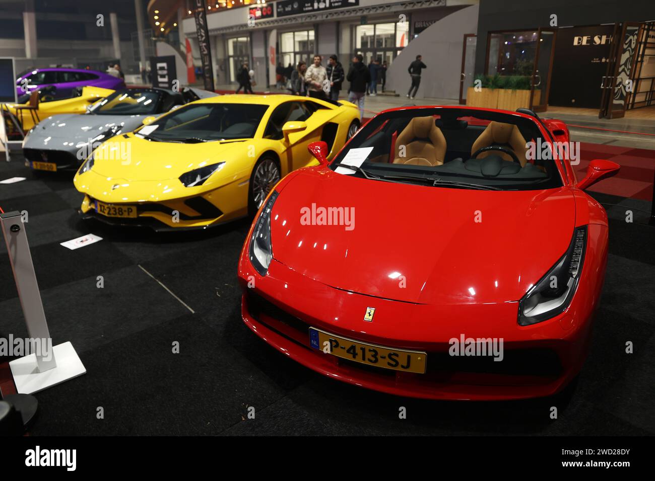 Brussels. 17th Jan, 2024. This photo taken on Jan. 17, 2024 shows cars ...