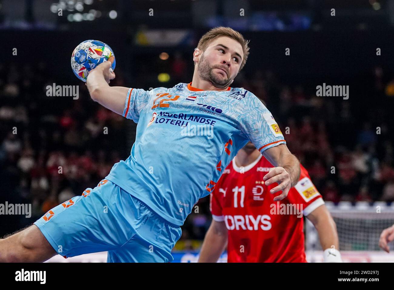 Hamburg, Germany, January 17, 2024, Luc Steins of The Netherlands ...