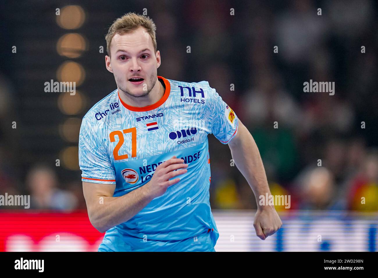 Hamburg, Germany, January 17, 2024, Alec Smit of The Netherlands during ...