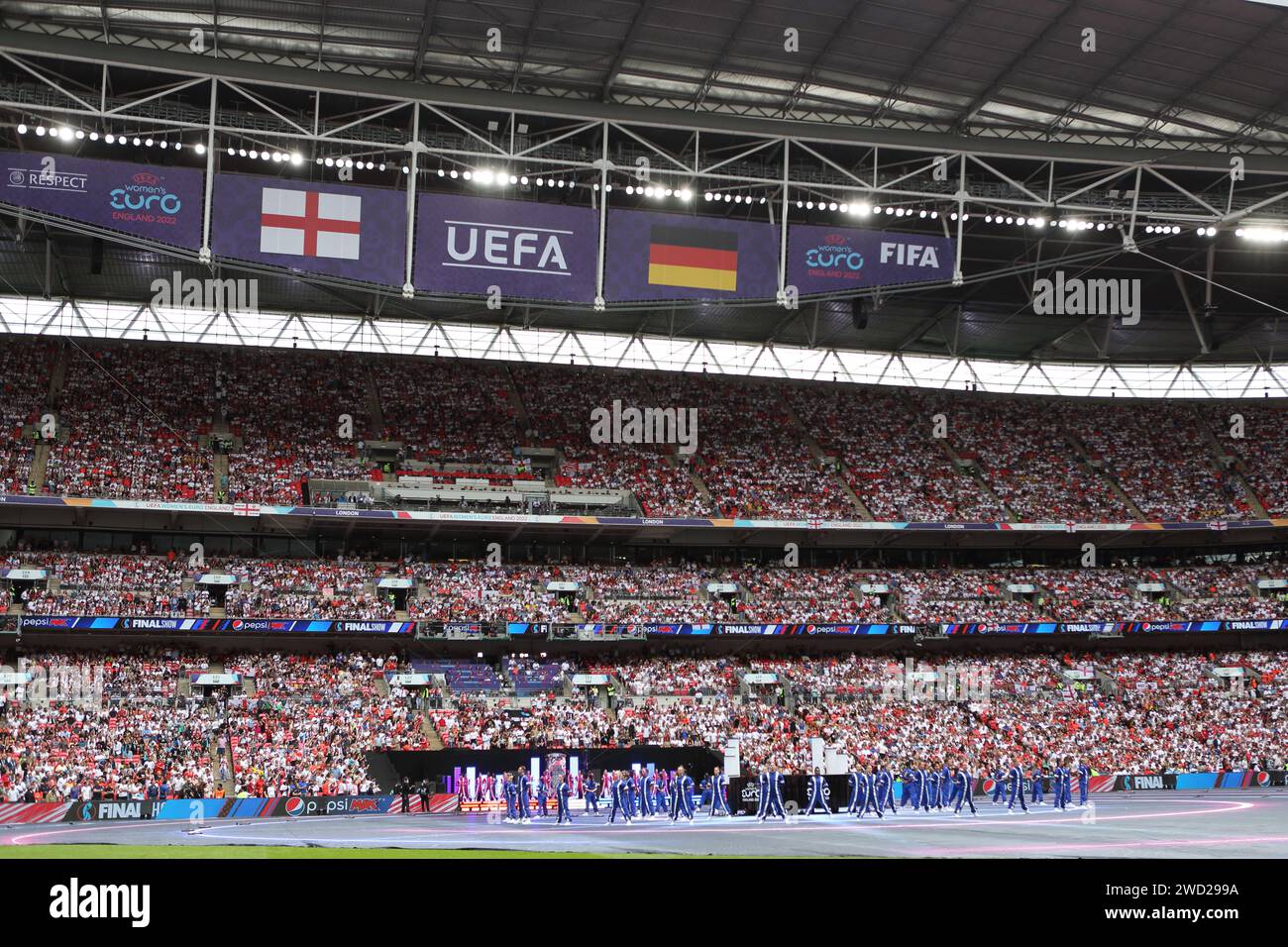 Closing ceremony before UEFA Women's Euro Final 2022 England v Germany ...