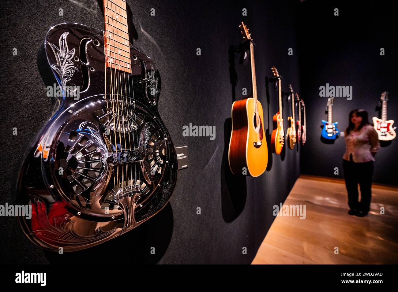 London, UK. 18th Jan, 2024. A preview of The Mark Knopfler Collection ...