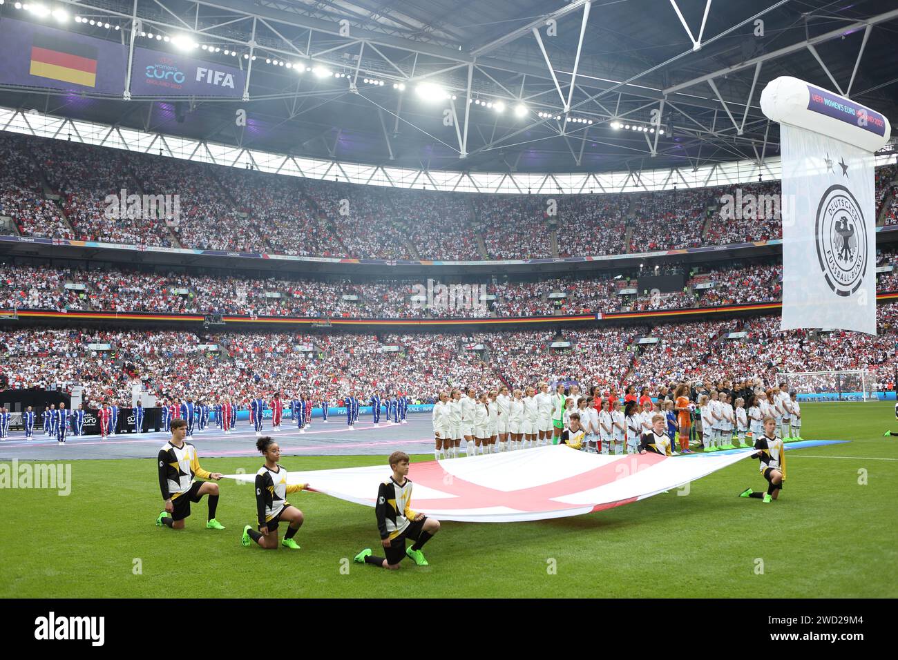 UEFA Women's Euro Final 2022 England v Germany at Wembley Stadium ...