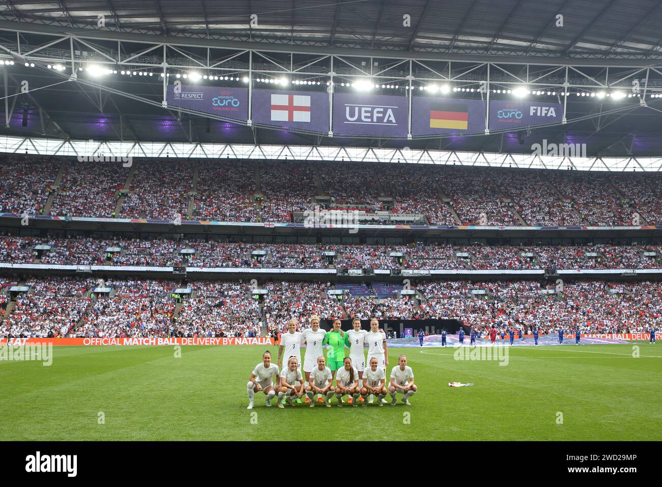 Team photo UEFA Women's Euro Final 2022 England v Germany at Wembley ...