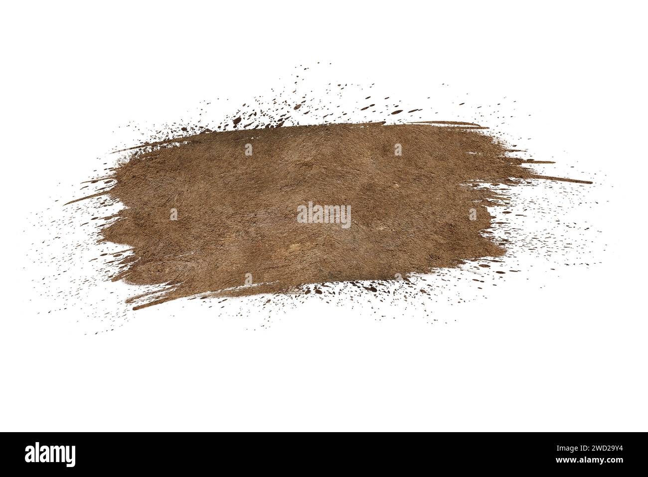 mud splash isolated on white background Stock Photo - Alamy