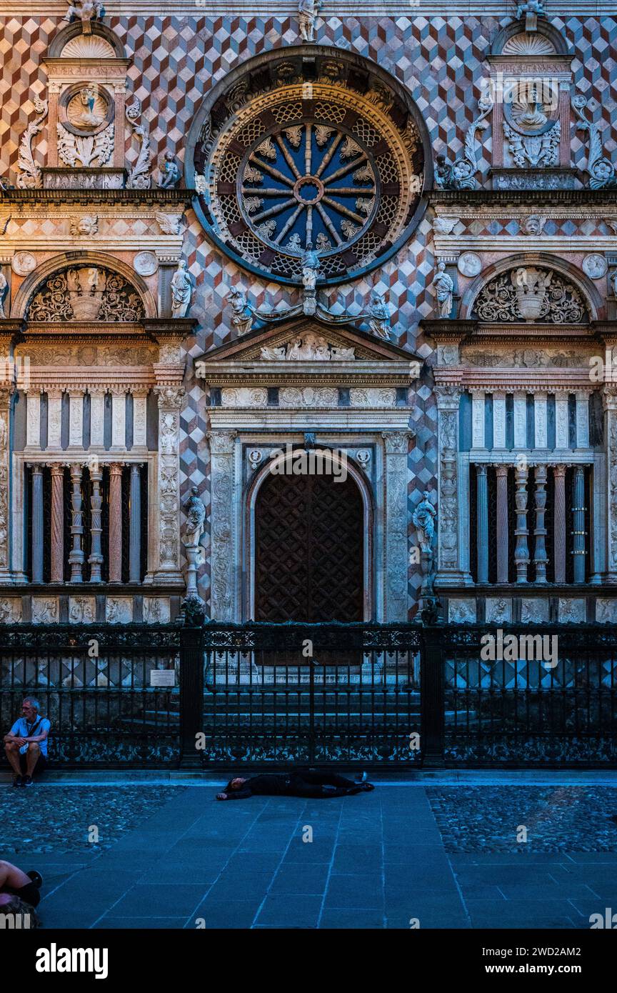 Bergamo, upper city. Between history and ancient monuments Stock Photo ...
