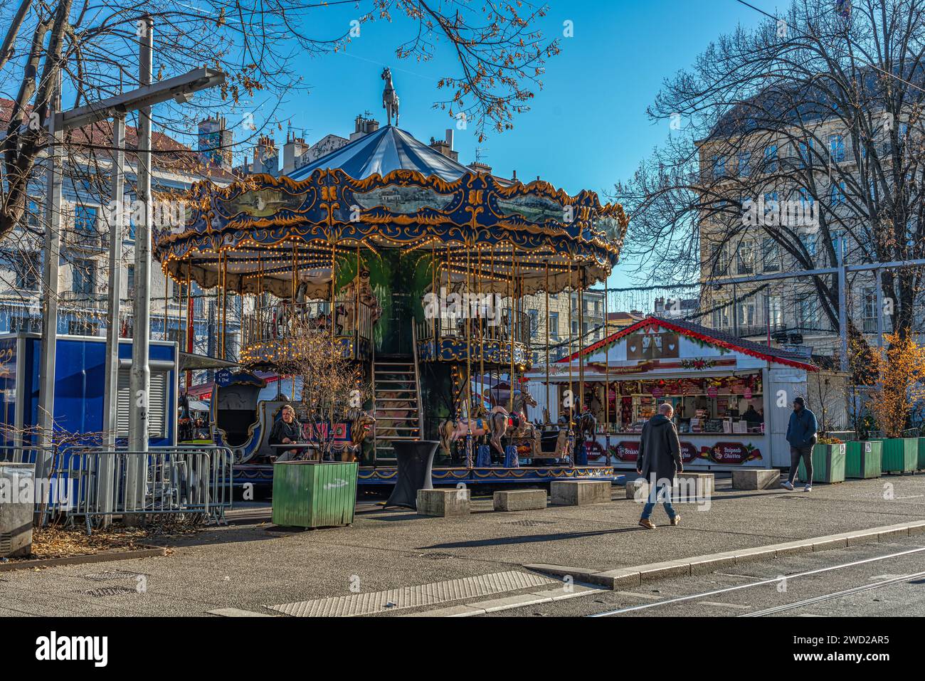 On the Place de l'hôtel de Ville in Saint-Étienne, a restored 1900 ...