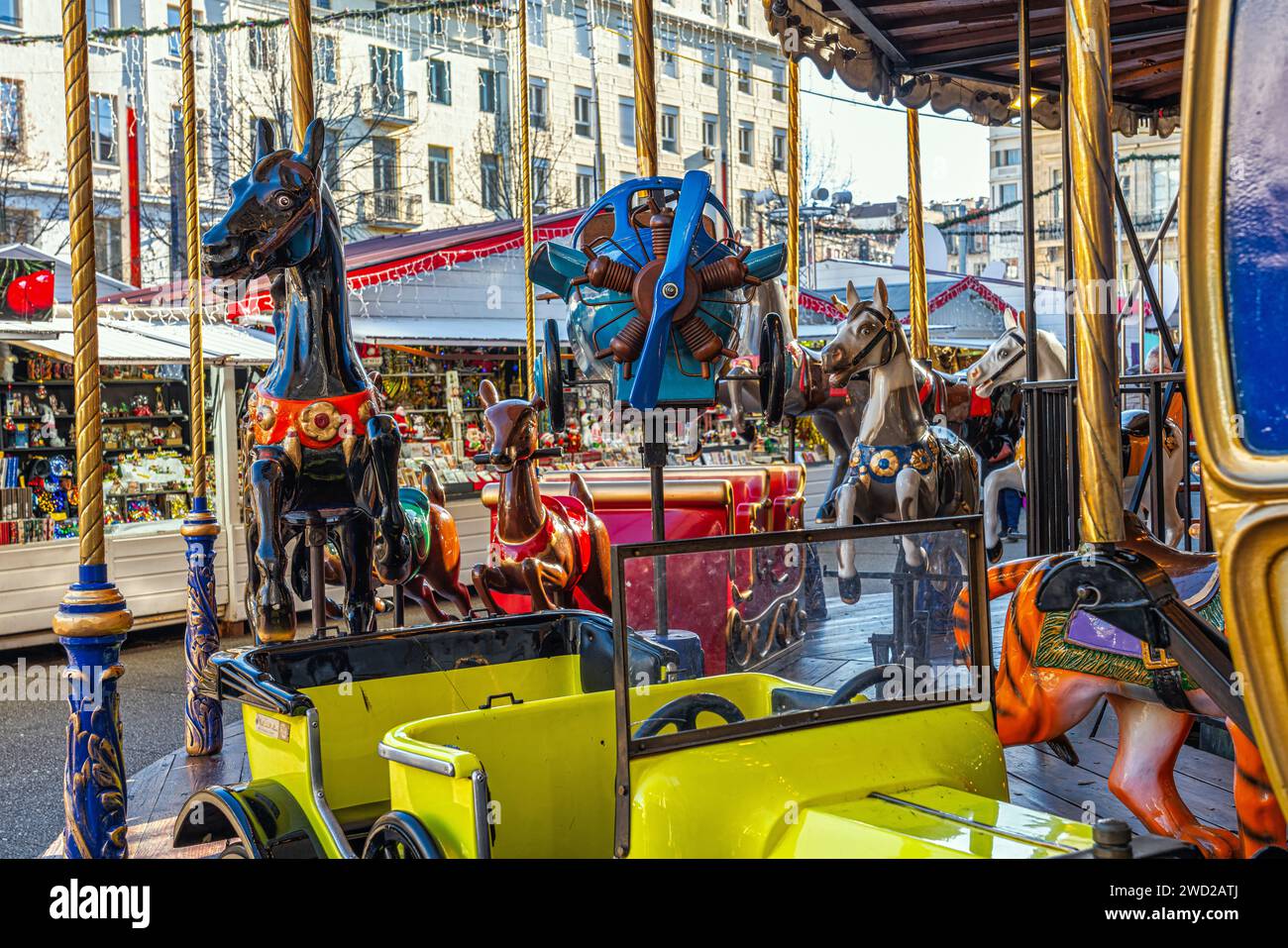 On the Place de l'hôtel de Ville in Saint-Étienne, a restored 1900 ...