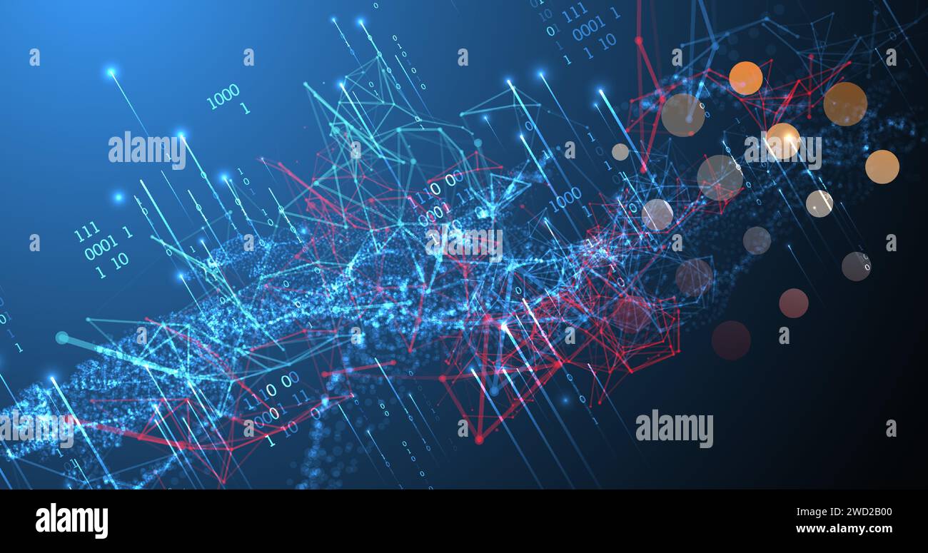Big Data. Abstract digital futuristic vector illustration on technology ...