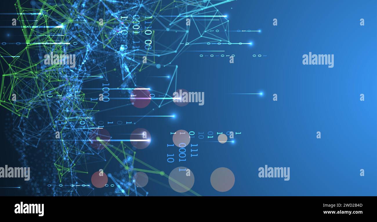 Big Data. Abstract digital futuristic vector illustration on technology background. Data mining ...