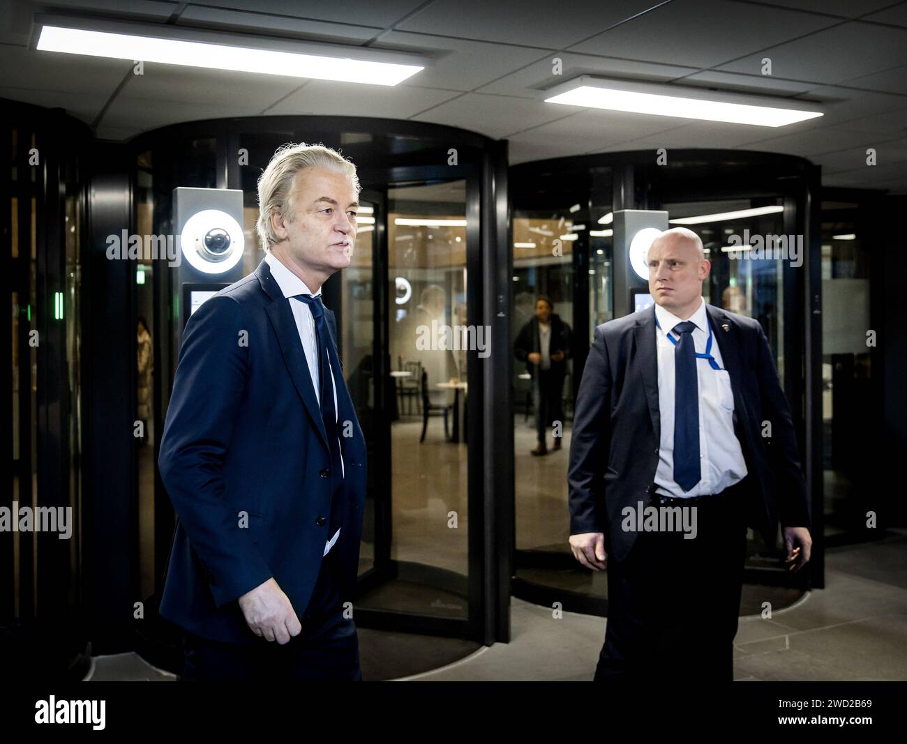 THE HAGUE - Geert Wilders (PVV) arrives for a conversation with ...
