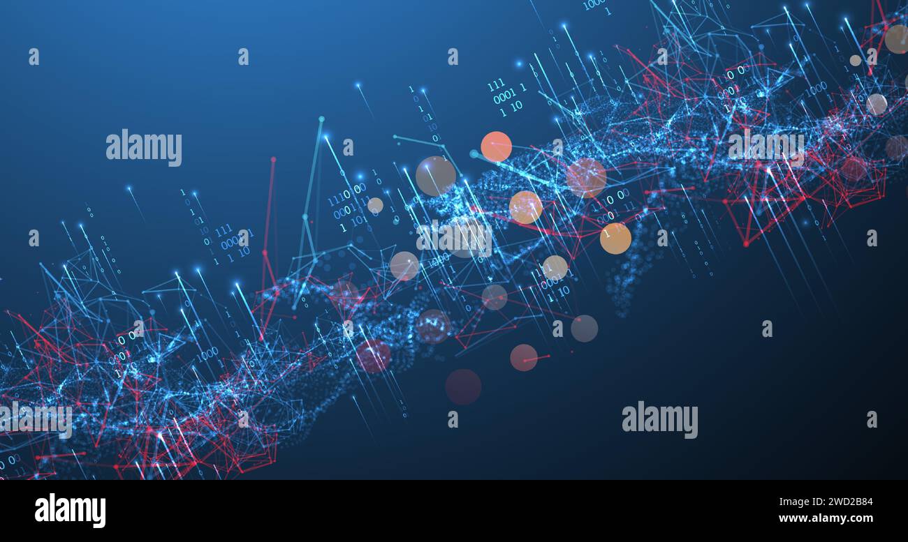 Big Data. Abstract digital futuristic vector illustration on technology background. Data mining ...