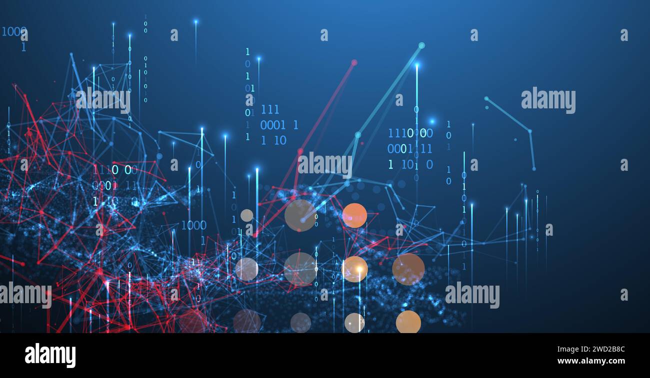 Big Data. Abstract digital futuristic vector illustration on technology background. Data mining ...